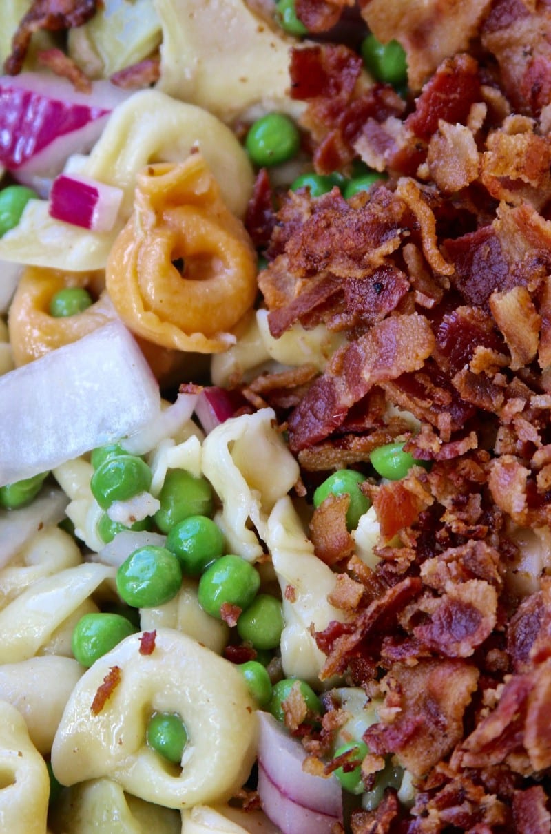 Bacon Belly Button Pasta Salad - The Fed Up Foodie