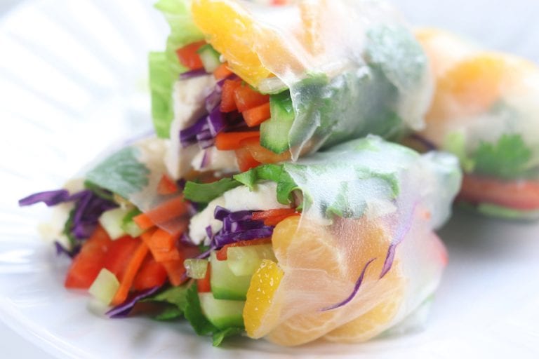 How To Make Refreshing Chinese Chicken Spring Rolls