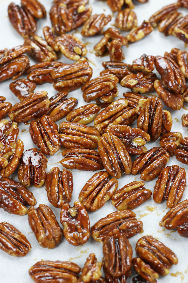 Quick and Easy Maple Glazed Pecans